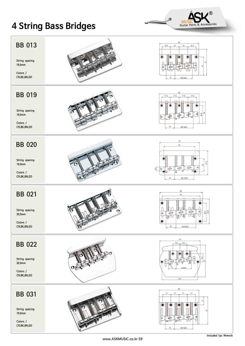 4st Bass Bridges | askmusic