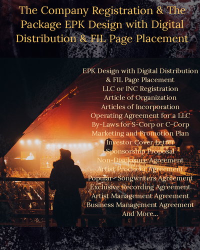 Company Registration The Package EPK w/Digital Distribution & FIL Page ...