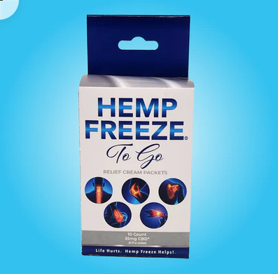 Hemp Freeze to GO Relief Cream Packets | TranscendMedical