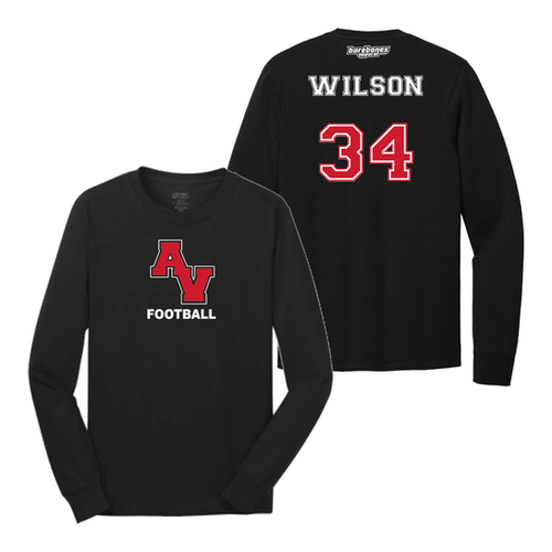 AV Football Boosters - Long Sleeve Tee | bbapparel