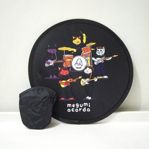 Foldable Fan - 10" (Black) | Megumi Acorda