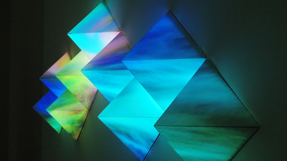 9 pyramids projection mapping | mywork2