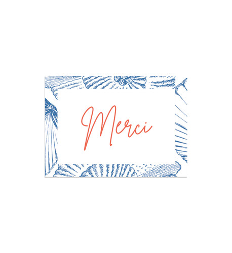 Carte Merci "Coquillage" | Chichi Pompon