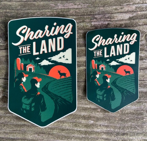 Sharing The Land Stickers | Doug Duren