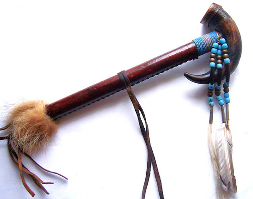 Navajo Vintage Buffalo Horn Rattle | Sacred Eagle Imports