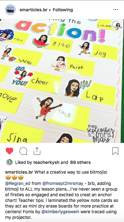 Using Bitmojis In The Classroom