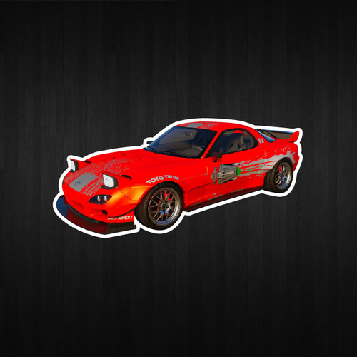 Doms Mazda RX7 - Decal | Daytona Media