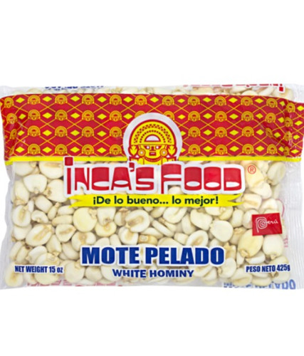 Mote Pelado, White Hominy Inca's Food 425g | Pachamama Latino Store