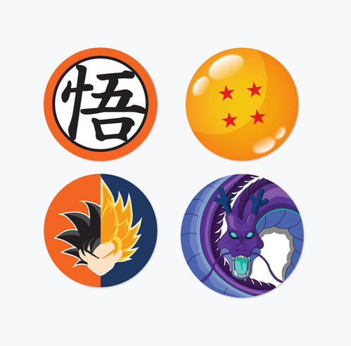 DBZ Anime - pop socket stickers | CreativeVizionStudio
