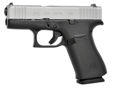 Glock 43 Gen3 Silver Slide - 9mm Luger | imparm.swiss