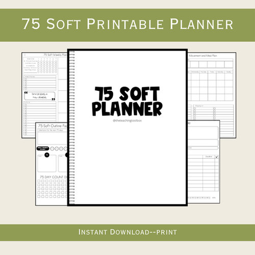 75 Soft Printable Planner | My Site