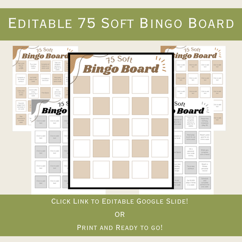 Editable 75 Soft Bingo Board | My Site