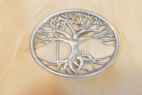 Tree of Life Pewter Buckle | Isle Of Skye Leather