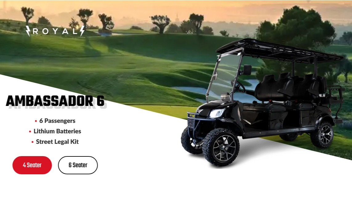 ROYAL STREET LEGAL GOLF CARTS, PERSONAL ELECTRIC VEHICLES FOR THE FUTURE