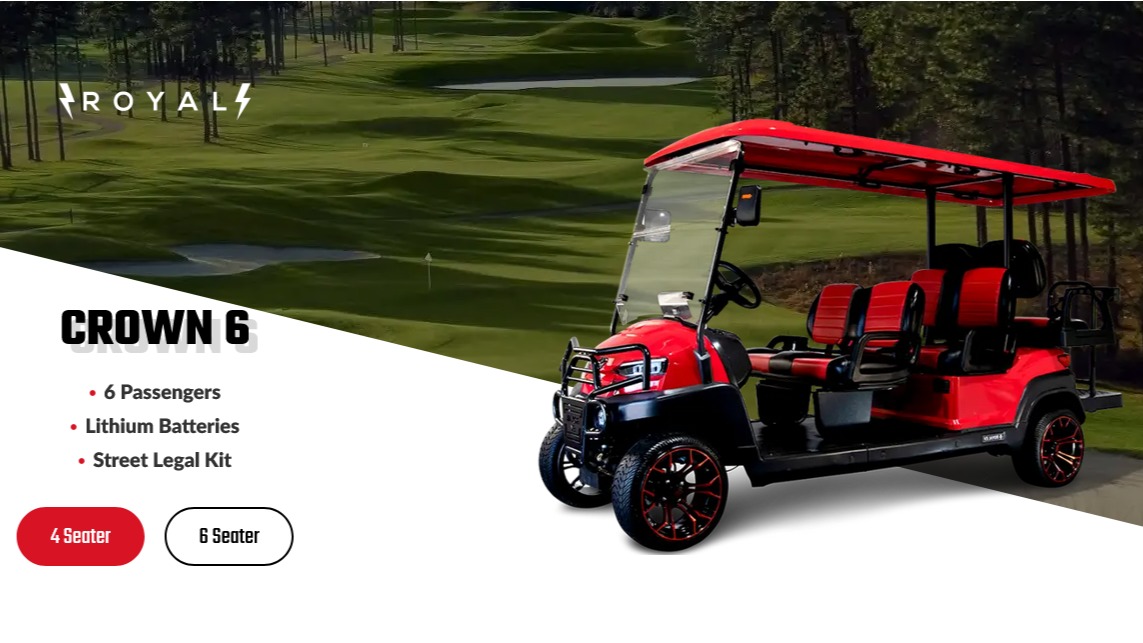 ROYAL STREET LEGAL GOLF CARTS, PERSONAL ELECTRIC VEHICLES FOR THE FUTURE
