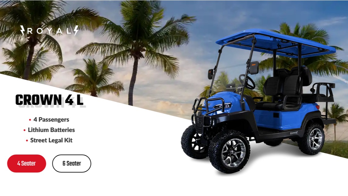 ROYAL STREET LEGAL GOLF CARTS, PERSONAL ELECTRIC VEHICLES FOR THE FUTURE