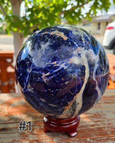 130mm Extra Large Sodalite Sphere | Adulting Candle Co