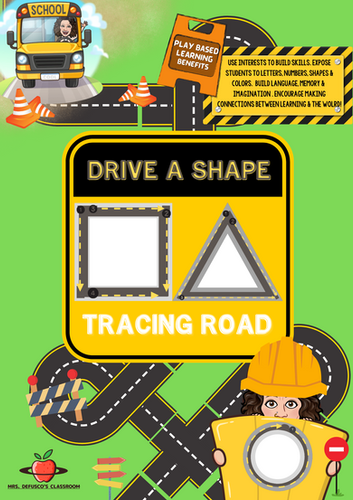 Tracing Roads - Shapes | Mrs. D's Classroom