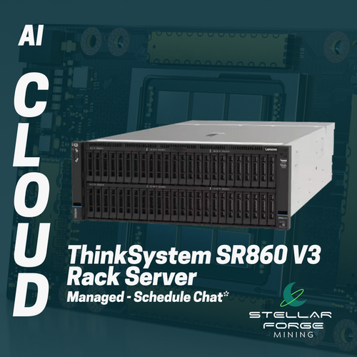 ThinkSystem SR860 V3 Mission Critical Server | Stellar Forge Mining