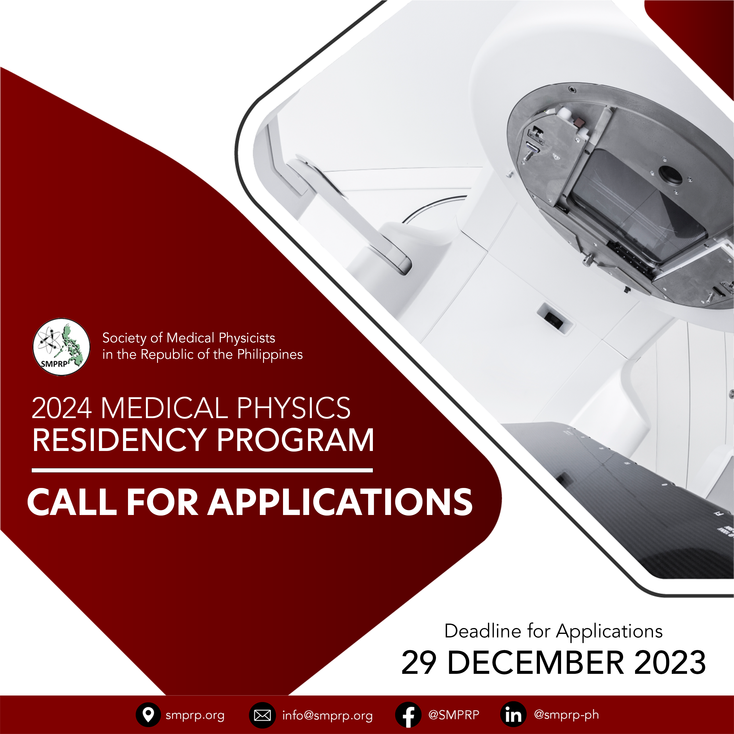 2024 Medical Physics Residency Program: Call for Applications!