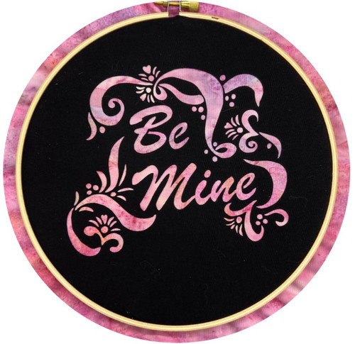 Be Mine Words 7 inch hoop | silhouettes