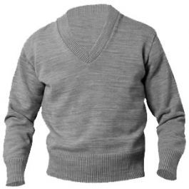 Sacred Heart JC - Grey Pullover Sweater with Embroidered Logo | Lobel's ...