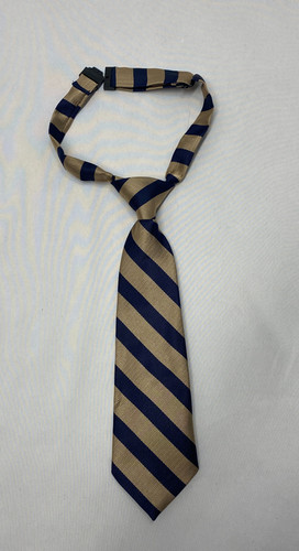 Primary Prep Navy/Khaki Stripe Tie (optional for girl's) | Lobel's Uniforms