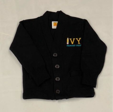 Ivy Primary Prep - Navy Cardigan Sweater with Embroidered Logo | Lobel ...
