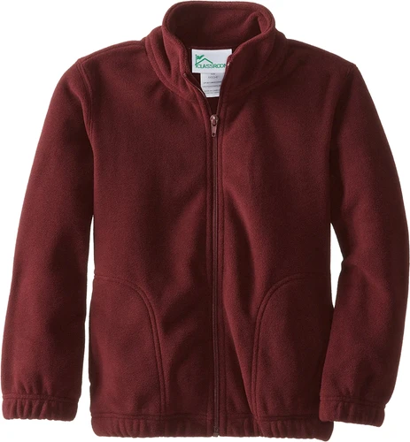 STEAM Academy - Maroon Fleece Jacket with Embroidered Logo | Lobel's ...