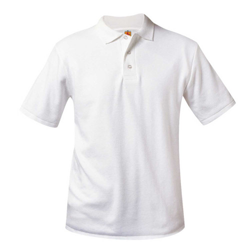 St. Thomas - Boy's White Polo with Embroidered Logo (1st - 5th) | Lobel ...