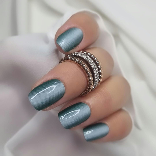 Shades of Petrol Green (no top coat) | Sweet Sinem`s