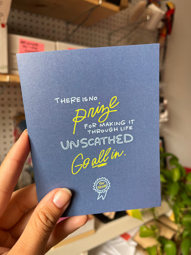 Go All In Card | Good Letters