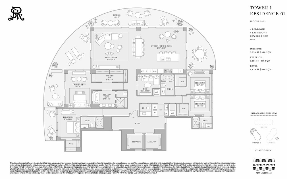 Floor Plan St Regis Bahia Mar | St. Regis Bahia Mar