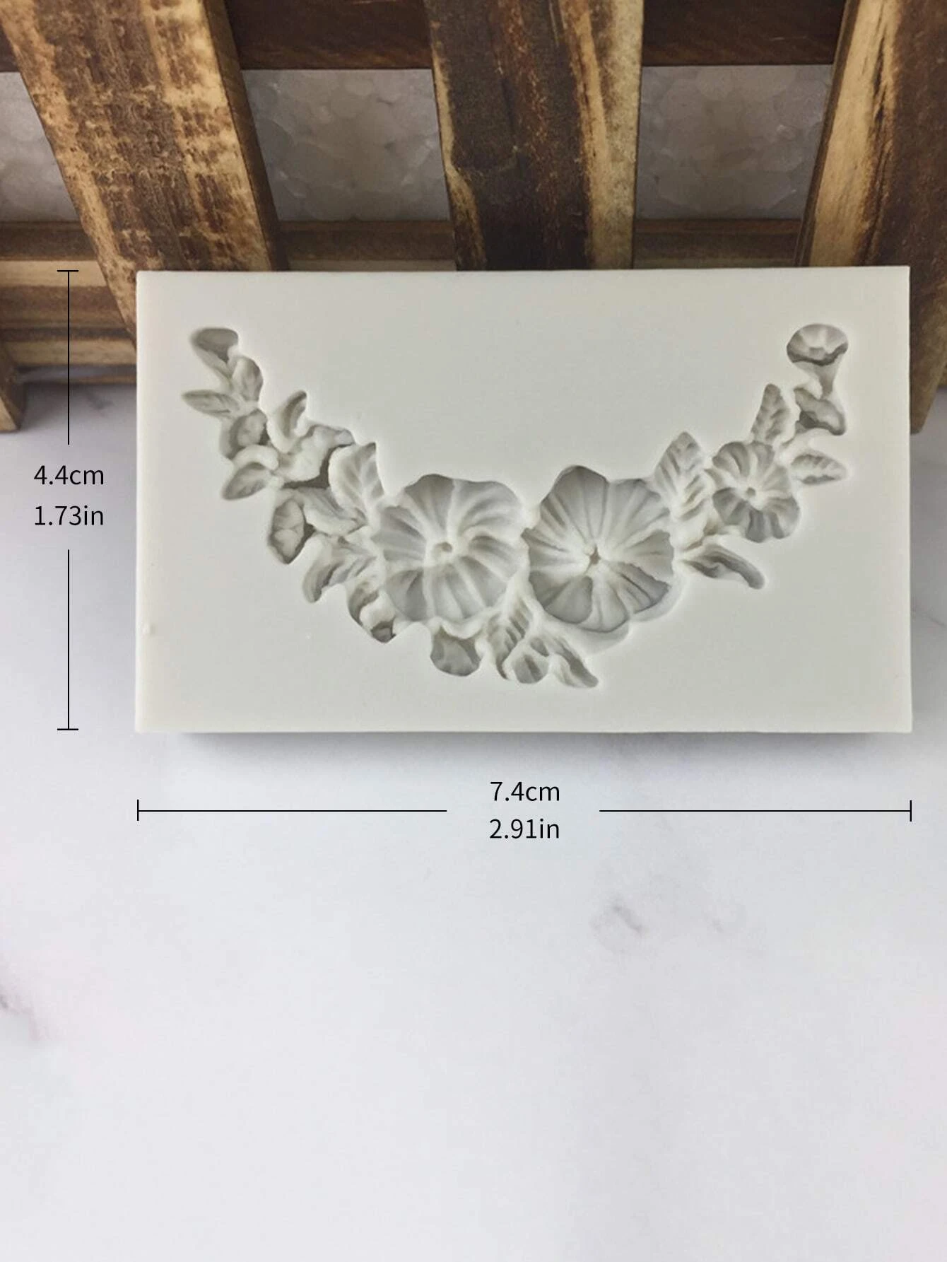 SILICONE MOLD - FLORAL DECORATIVE | Wildflower Vintage