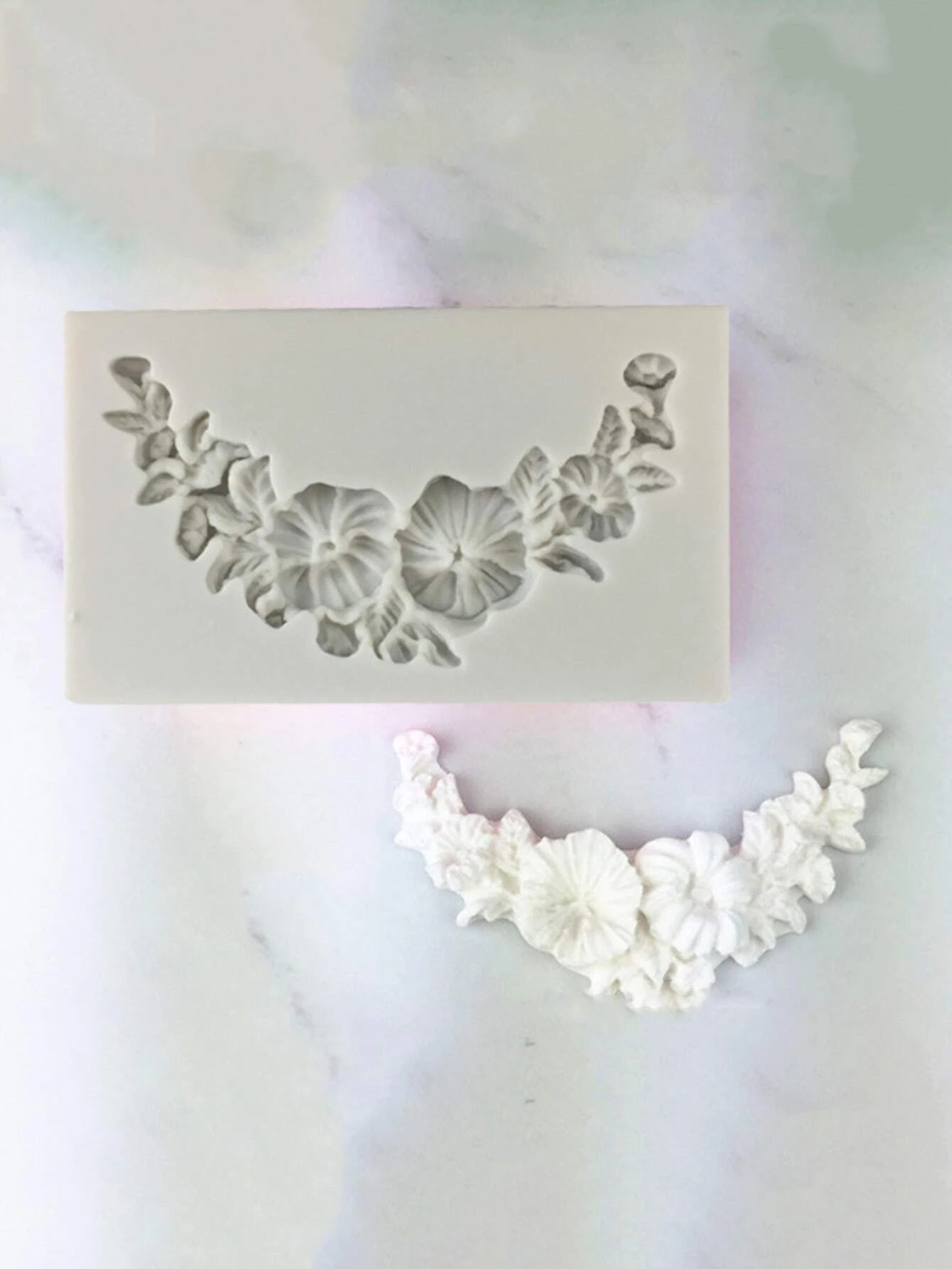 SILICONE MOLD - FLORAL DECORATIVE | Wildflower Vintage