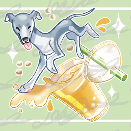 Greyhound Tea Coaster | Artistic Alchemy