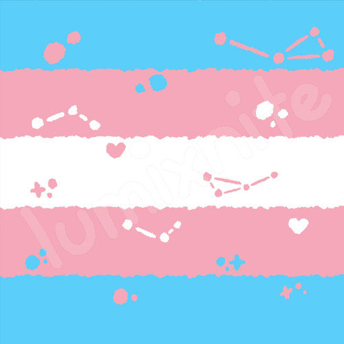 Trans Flag Coaster | Artistic Alchemy