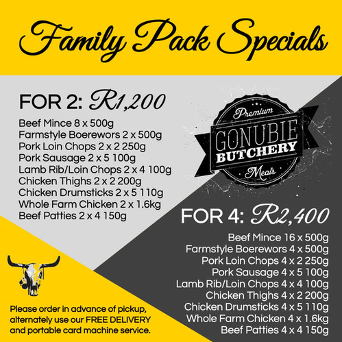 Family Pack for 2 | Gonubie Butchery