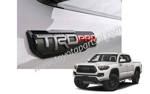 TRD Pro badge emblem Hilux Tacoma Tundra Landcruiser Rav4 7542704060 ...