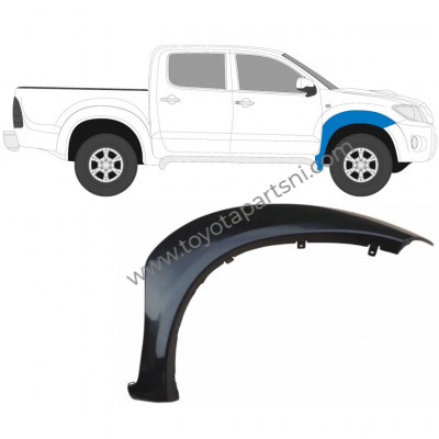 Front wing trim for Toyota Hilux 2005-2015 / Right | toyotapartsni