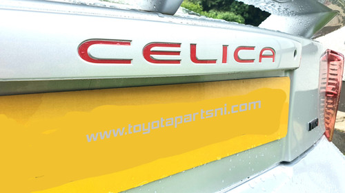 Celica gen 7 rear boot lid trunk handle sticker decal TRD T-Sport VVTLi ...
