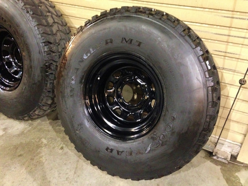 37x12.5x16.5 Humvee MT Tires w/Custom Wheels | boyce-equipment