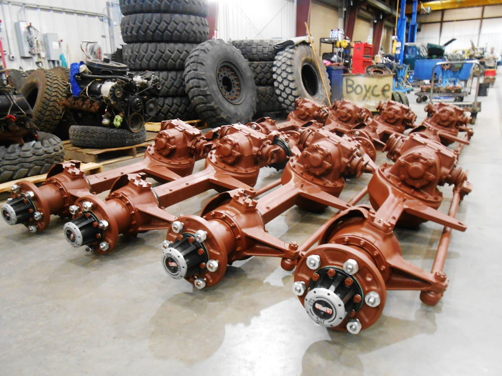 (8) Rebuilt Rockwell 2.5 Ton Front Steering Axles