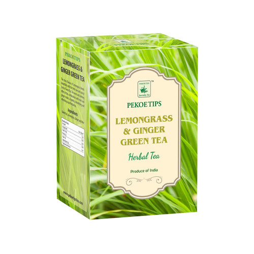 Lemongrass & Ginger Green Tea 200g | Pekoe Tips Tea