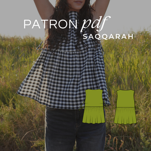 Patron PDF du top chasuble Saqqarah | Bélène Paris