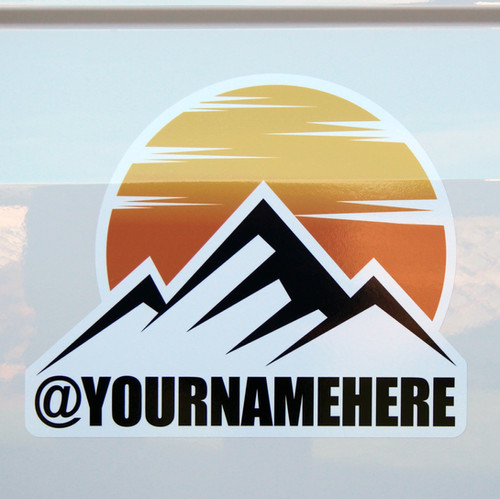 Personalised camper van motor home caravan name stickers, print your ...