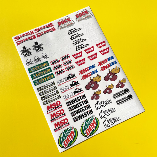 RC ROCK CRAWLING Decals stickers Rough Rider BAJA Scorcher ...