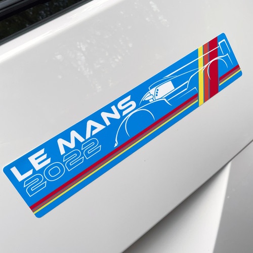 LE MANS 24 HOURS 2022 PAIR of stickers decals 300mm wide laminated ...