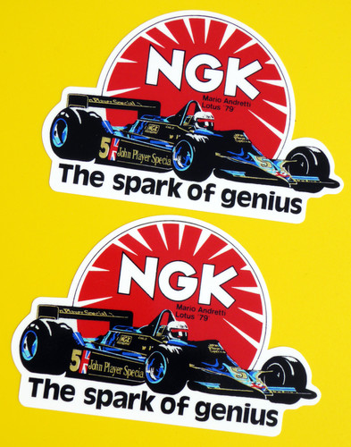 Vintage Classic 'JPS LOTUS 1979' NGK F1 retro stickers decals ...