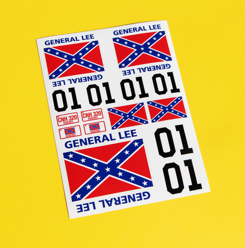 RC GENERAL LEE stickers 18th scale | Screenprintdigital1